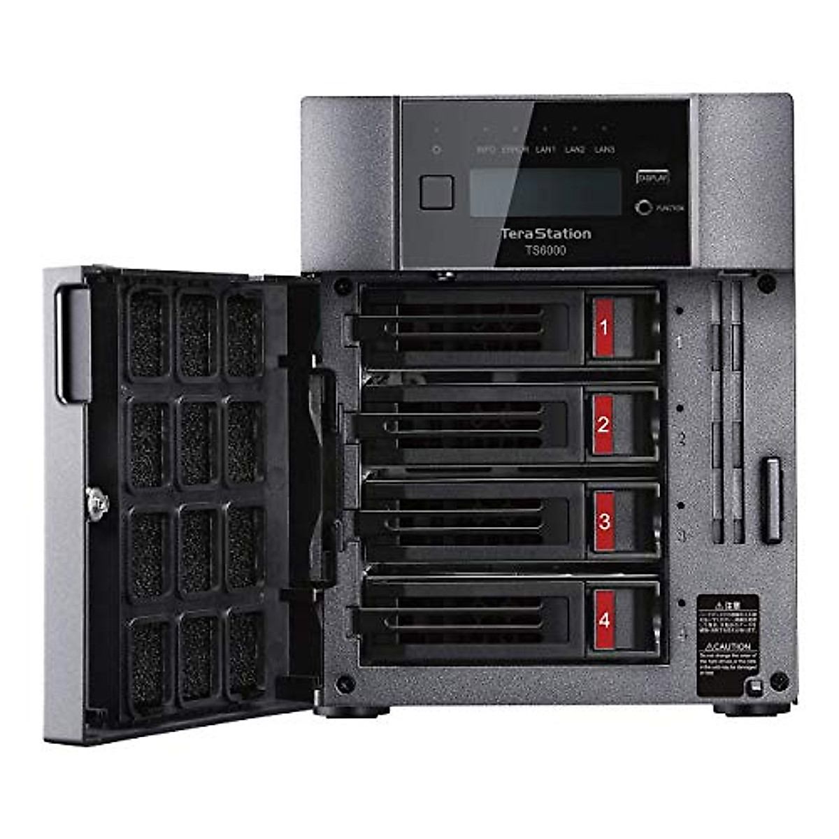 BUFFALO TeraStation 6400DN 16TB (4x4TB) Desktop NAS with HDD Included + Snapshot Protection Against Ransomware / 4 Bay / 10GbE / Storage Server/NAS Server/NAS Storage/Network Storage/File Server