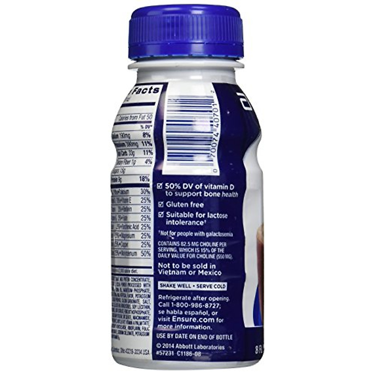 Ensure Complete Balanced Nutrition Creamy Milk Chocolate Shake 6 pk - 8 oz (Pack of 4)