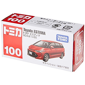 Tomica No.100 Toyota ESTIMA RED Scale 1/65 TAKARA TOMY