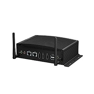 VENOEN Fanless Mini PC, Industrial PC, Core i5 8260U, W11 Pro, 3-Display, 2X HD, DP, GPIO, RS232/485 COM, Dual LAN, M.2 WiFi AC, BT4.2, 4G Model Slot, RAID, Auto Power On, 16GB RAM 512GB M.2 SSD