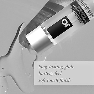 JO Premium Original Silicone Based Lubricant, Long Lasting Silky Smooth Lube for Men, Women and Couples, 4 Fl Oz