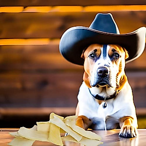 Cowdog Chews Natural Rawhide Chips – Premium Long-Lasting Dog Treats with Thick Cut Beef Hides (5 Lb)