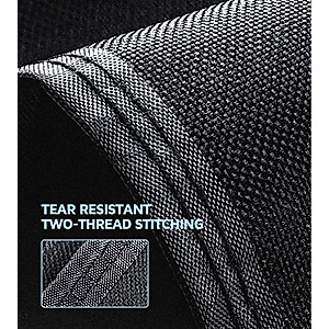 LyriFine 58inch Grill Cover, 600D Polyester Waterproof Heavy Duty Barbecue Gas Grill Cover, Special Fade & Weather Resistant, Outdoor BBQ Cover Fits Weber Char-Broil Nexgrill Brinkmann Grills, Black