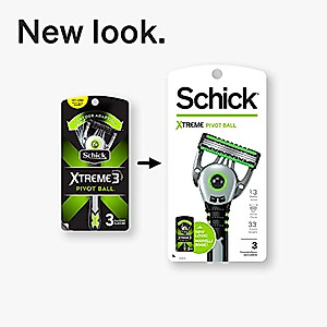 Schick Xtreme Pivot Ball Razor — Disposable Razors Men, Pivot Razor, Schick Pivot Ball, 3 Count