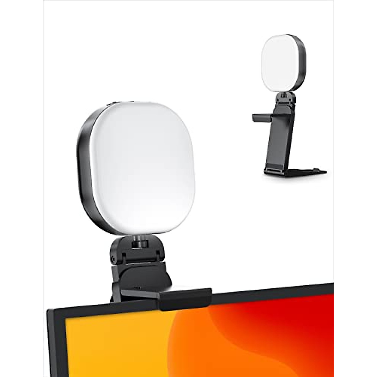 viozon Glow LED Streaming Light, Rechargeable Portable, Video Conference Light, Angle&Brightness&Color Temp Adjustable, 3000k-7200k,CRI≥90, Suitable for Monitor, Laptop, Zoom,Broadcast,Vlog