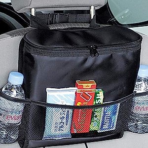 Baost Durable Car Back Seat Organizer Waterproof Seat Covers Car Seatback Multi-Pocket Travel Storage Pocket Cup Holder Toy Storage Bag Car Seat Attachable Storage Random