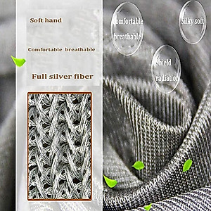 Wzglod Anti Radiation Silver Fiber Fabric Conductive Faraday Cloth EMI RFID Protection Material for Clothes Making Or RF/EMI/EMF/LF Blocking/Shielding,5m/196.85in (Size : 4m/157.48in)