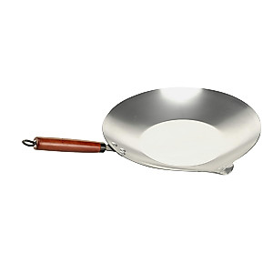 BinaryABC Tanghulu Sugar Pan,Sugar Dipping Pan,Chocolate Snacks Candy Melt Pot,Pre Seasoned Wok Cheese Melting Pots,Milk Cast Iron Grilling Wok(Stainless Steel)