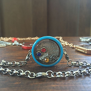 100 Assorted Floating Locket Charms