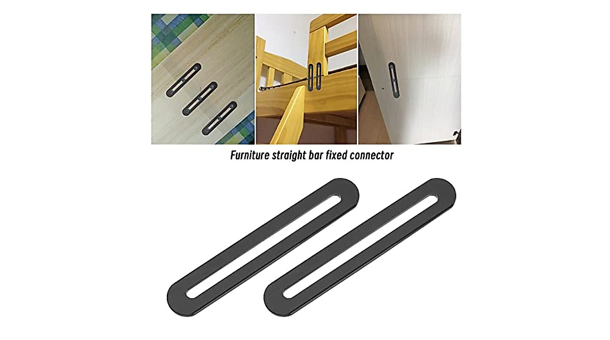 10pcs Stainless Steel Flat Connectors for Furniture & DIY Repair