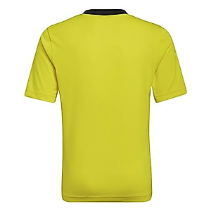 adidas Kids' Entrada 22 Jersey, Team Yellow/Black, X-Large
