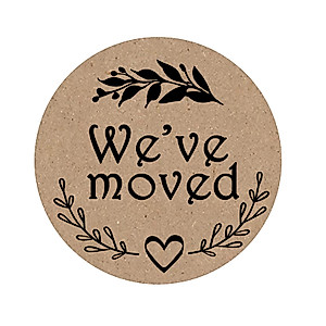Top label We've Moved Stickers,New Home Address Envelope Seals,Moving Announcements Labels,2 Inch,240 Pcs Per Pack