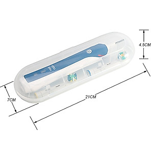 Nincha Portable Replacement Plastic Electric Toothbrush Travel Case for Oral-B Pro Series