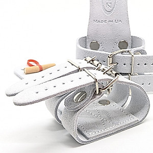 ZHEZHERA Authentic Dowel Gymnastics Grips for Girls (Double Buckle - Sold in Pairs) | Hand Guards | Palm Grips for Uneven Bars (1 | Small)