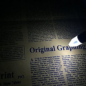 Yacig Light Up Pen, Technical Pen Intellectual LED Pen Light for Night Writing Lighted Tip Pen,Two Brightness Settings,1x AAA Battery Powered,Small LED Flashlights Pen,White Light(1-Pack)