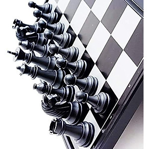 Multipurpose Magnetic Travel Chess Set 9.84" with Folding Chess Board Educational Toys for Kids and Adults