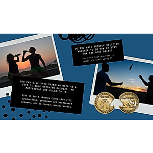 Tokenz Bottle Opener Decision Maker Double Sided Coin | Fun Gift or Party Favor for College Graduation, 21st Birthday, Bachelor/Bachelorette Party or Drinking Games