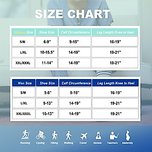 5 Pairs Graduated Compression Socks for Women&Men 20-30mmhg Knee High Socks Compression Stockings Athletic Socks(Multicoloured 1, Large/X-Large(US SIZE))