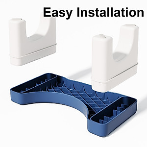 Toilet Stool Poop Stool Adult, Sturdy Plastic Toilet Step Stool for Adults, Portable Toilet Poop Foot Stool for Bathroom, Potty Stool Squat for Kids Seniors, Easy to Wash - US Patented