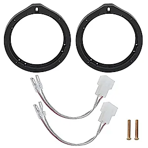 RED WOLF Car Front Rear Door Speaker Adapter 6.5"-6.75" Spacer Rings for 2008-2020 Honda Civic Accord CRV, Acura 2005-2019 Aftermarket Speaker Mount 1 Pair
