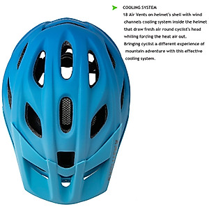 Exclusky Bike Helmet Mountain Bike Helmet for Adults Lightweight MTB Cycling Helmet for Men Women Adjustable Bicycle Helmet with Visor