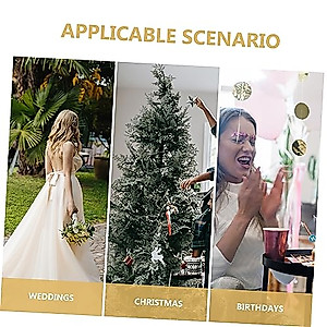 jojofuny 30pcs New Year's Day Latex Balloons Flag Banner Garland Metalic Balloons Number Ballons Christmas Balloon New Year Balloons Gold Confetti Balloons Cheers Pattern Balloon Arch