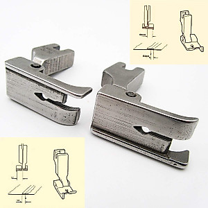 ckpsms Brand -#12463 Hinged Right & Left Raising Presser Foot with Guide for Top-Stitch (1/8")