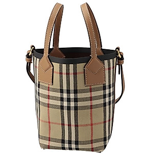 Burberry 8070461 Shoulder Bag, Mini London, Tote Bag, Mini Tote, 2-Way Handbag, ARCHIVE BEIGE