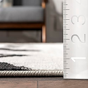 nuLOOM Zelda Zig-Zag Modern Area Rug, 9' x 12', Grey