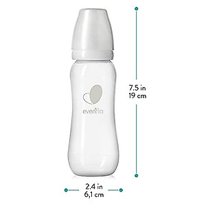 Evenflo Feeding Premium Proflo Venting Balance Plus Standard Neck Baby, Newborn and Infant Bottles - Developed by Pediatric Feeding Specialists - 9 Ounce (Pack of 6)