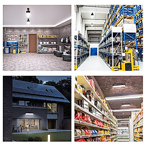 YQNLIFA 4Pack 100W Shop Light, 11000LM 6000K Daylight White Super Brighter LED Shop Light, IP66 Waterproof Garage Light with 1.8M/6FT Cord Bay Light for Workshop Yard Garage Warehouses Yard