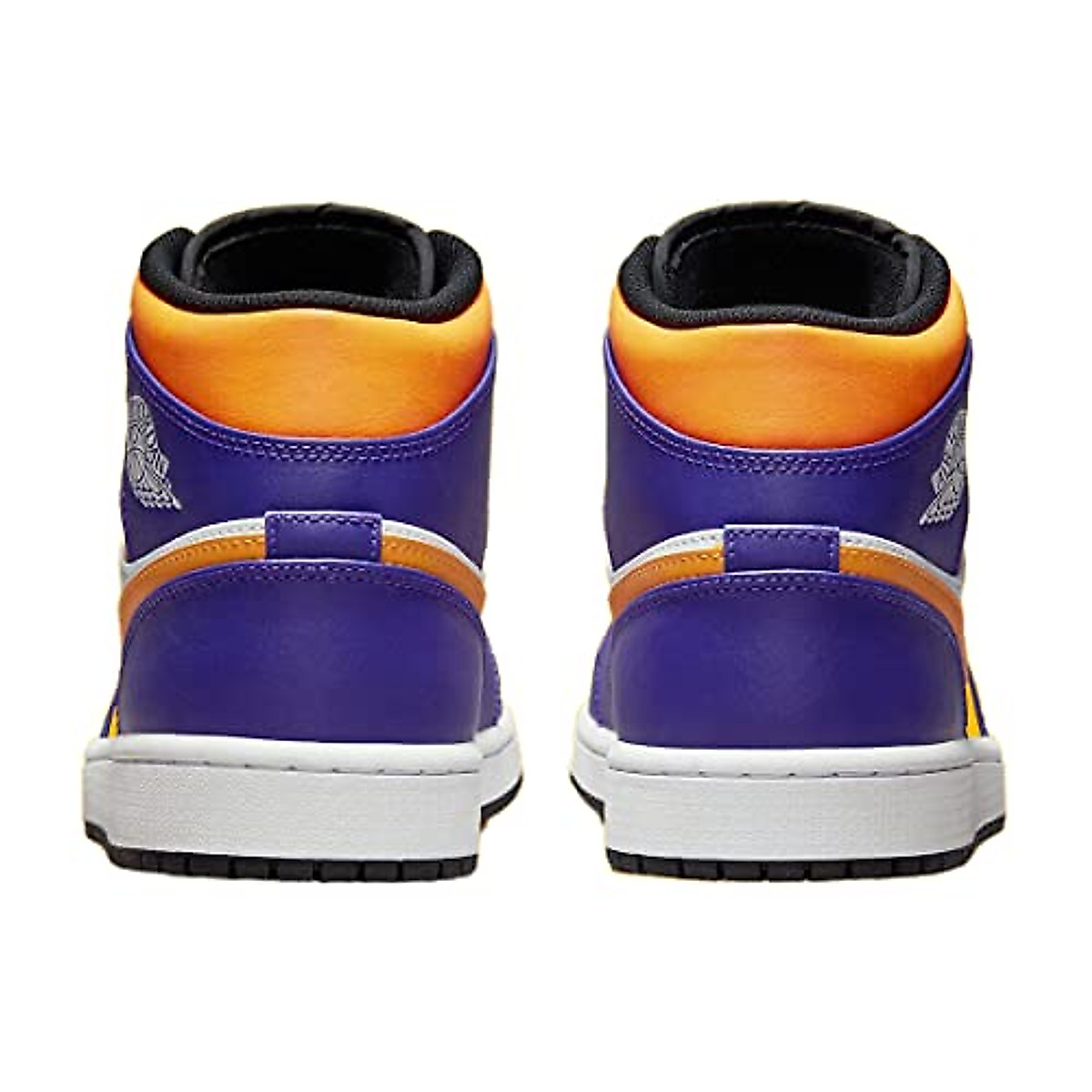 Jordan mens Nike Air 1 Mid Shoes, Dark Concord/Taxi-white-black, 12