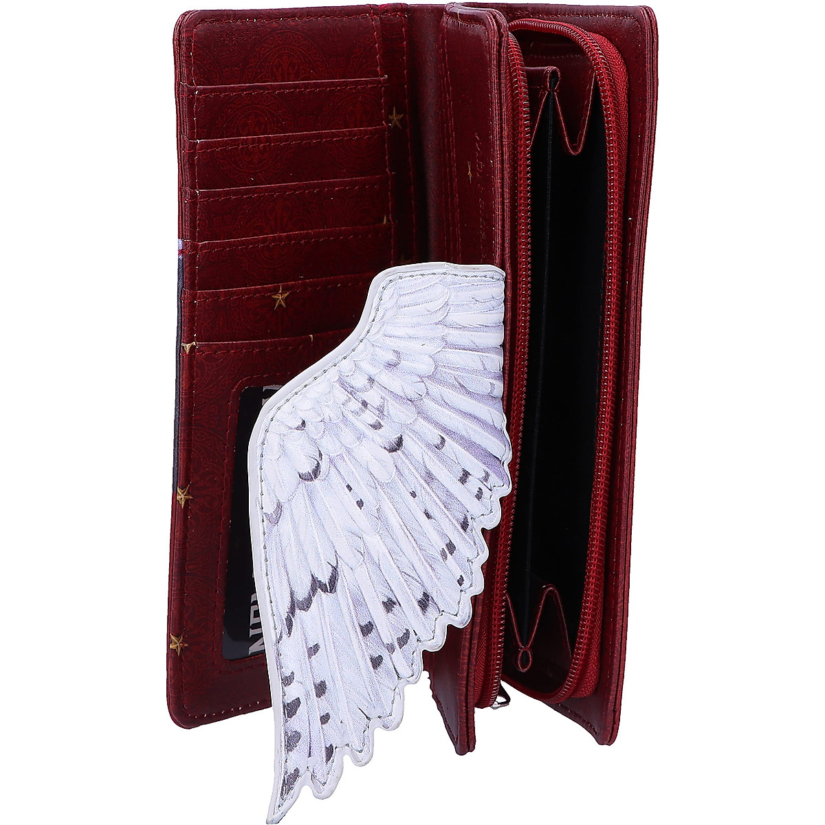 Nemesis Now Embossed Purse, Gothic Wallet, 18.5cm - Snowy Owl