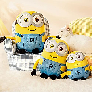 MINISO 7.9" Minions Stuffed Animals Plush Toys (Bob), Cute Sleeping Bedding Stuffed Animals Kawaii Plushies Pillow for Kids Toddler Toys Boys Girls Valentine's Day
