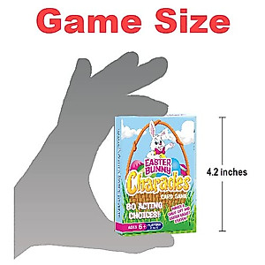 Arizona GameCo Easter Bunny Charades for Kids – A Fun Spring/Easter-Themed Game - No Reading Required - Makes a Great Gift or Easter Basket Stuffer - 80 Acting Choices - No Timer Needed - Ages 6+