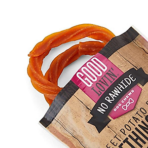 Good Lovin' Sweet Potato Flavor Pup Ring Dog Chew, 4.9 oz., Count of 4