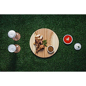 TOSCANA - a Picnic Time brand Home Run Baseball Cheese Board, Novelty Charcuterie Board, Serving Platter - Cheese Boards Charcuterie Boards, Wood Cutting Board, (Bamboo)