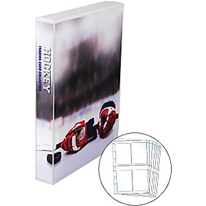 UniKeep Hockey Themed Mini Case for Collectible Trading Cards - Holds UP to 200 Cards