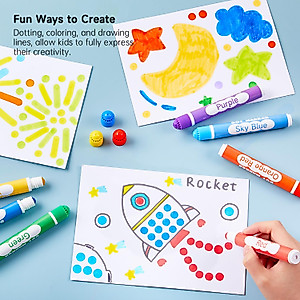 Shuttle Art Washable Dot Markers 26 Colors with Free Activity Book, Fun Art Supplies for Kids Toddlers and Preschoolers, Non Toxic Water-Based Paint Daubers, Dot Art Markers