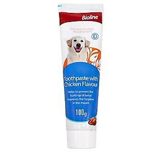 MIELIKKI Pets Dental Toothpaste, Toothpaste for Cats & Dogs, Cleans Teeth, Fights Bad Breath, Promotes Strong Teeth, 100g, Chicken Flavor
