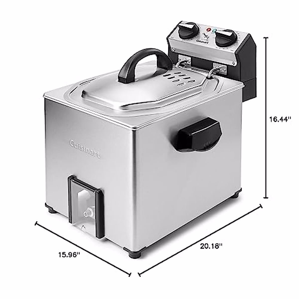 Cuisinart CDF-500 Extra-Large Rotisserie Deep Fryer, Silver
