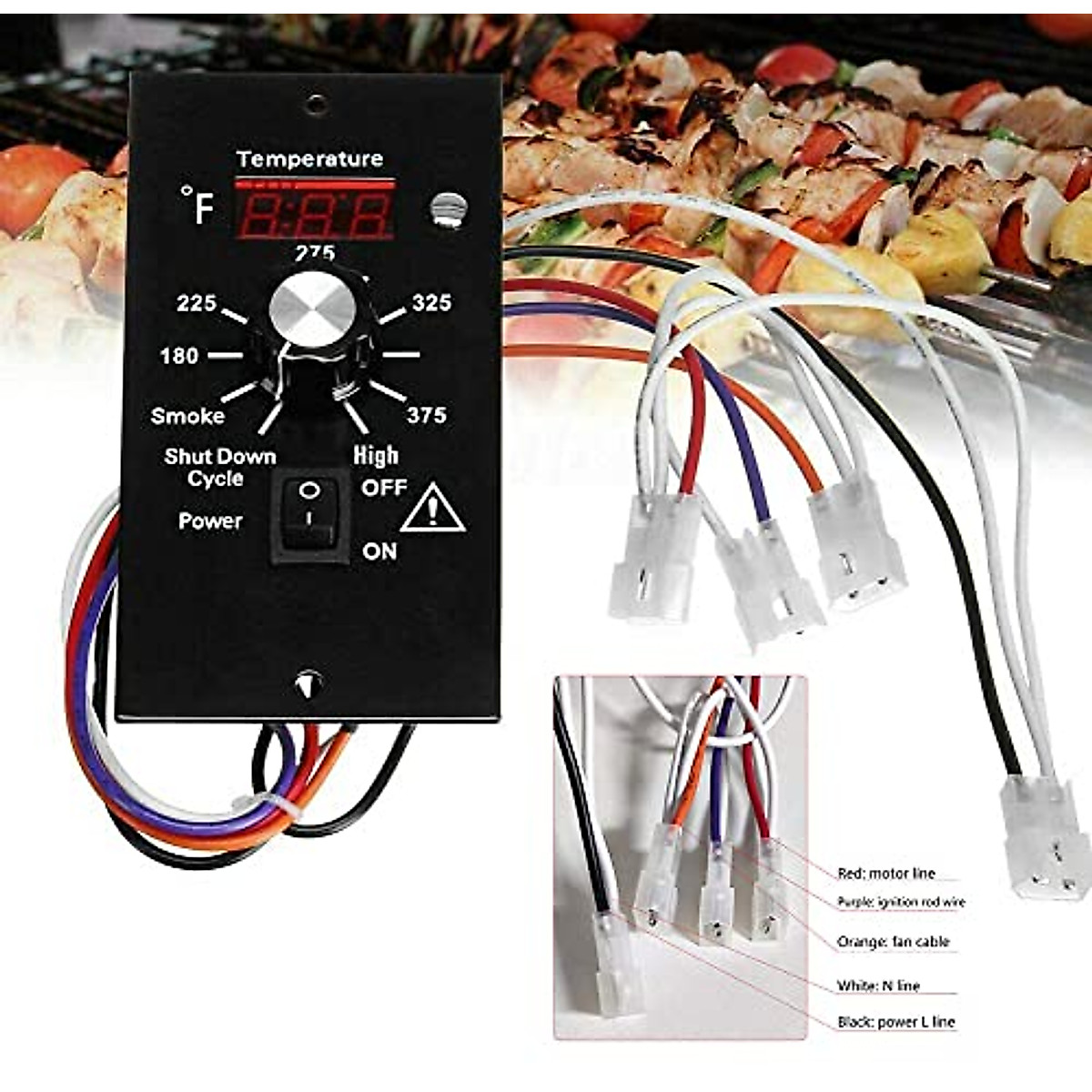 Digital Thermostat Kit Replacement Parts for Traeger Grills, Compatible with Traeger Wood Pellet Grills Item# BAC236