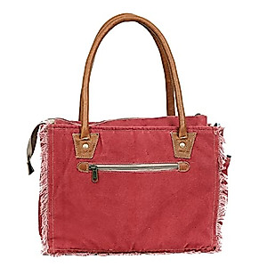 CLA Upcycled Vintage Canvas & Leather Handbag, Cowhide Leather and Canvas Bag, canvas Handbag for women, Canvas Tote Bag, Canvas Hobo Bags for women