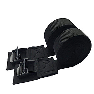 2 Pcs Roof Rack CargoTie Down Strap for Car Roof Rack,Kayak Canoe Surfboard Tie Down,Boat Trailer Tow Strap -10 feet