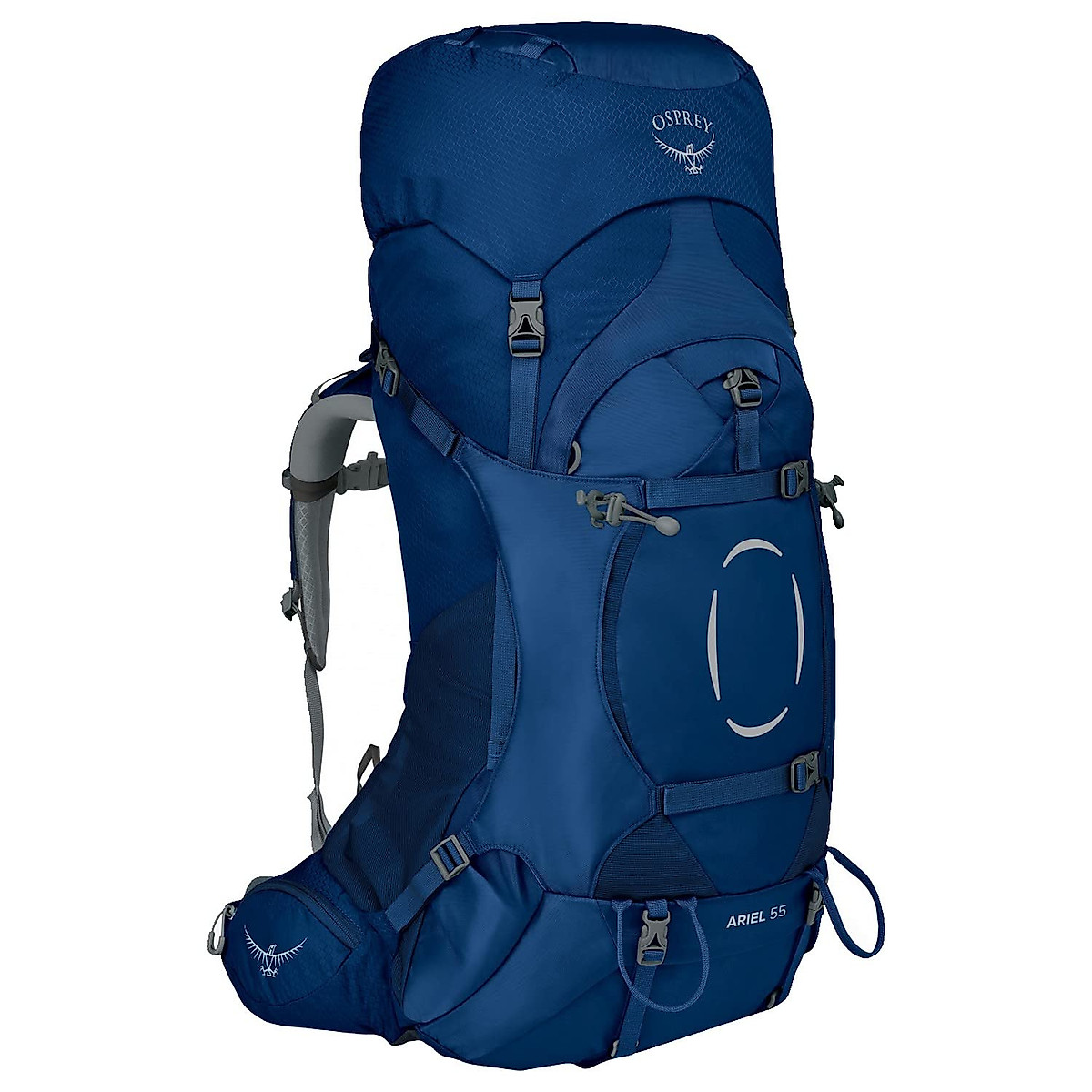 Osprey Ariel 55 Women's Backpacking Backpack, Ceramic Blue, X-Small/Small