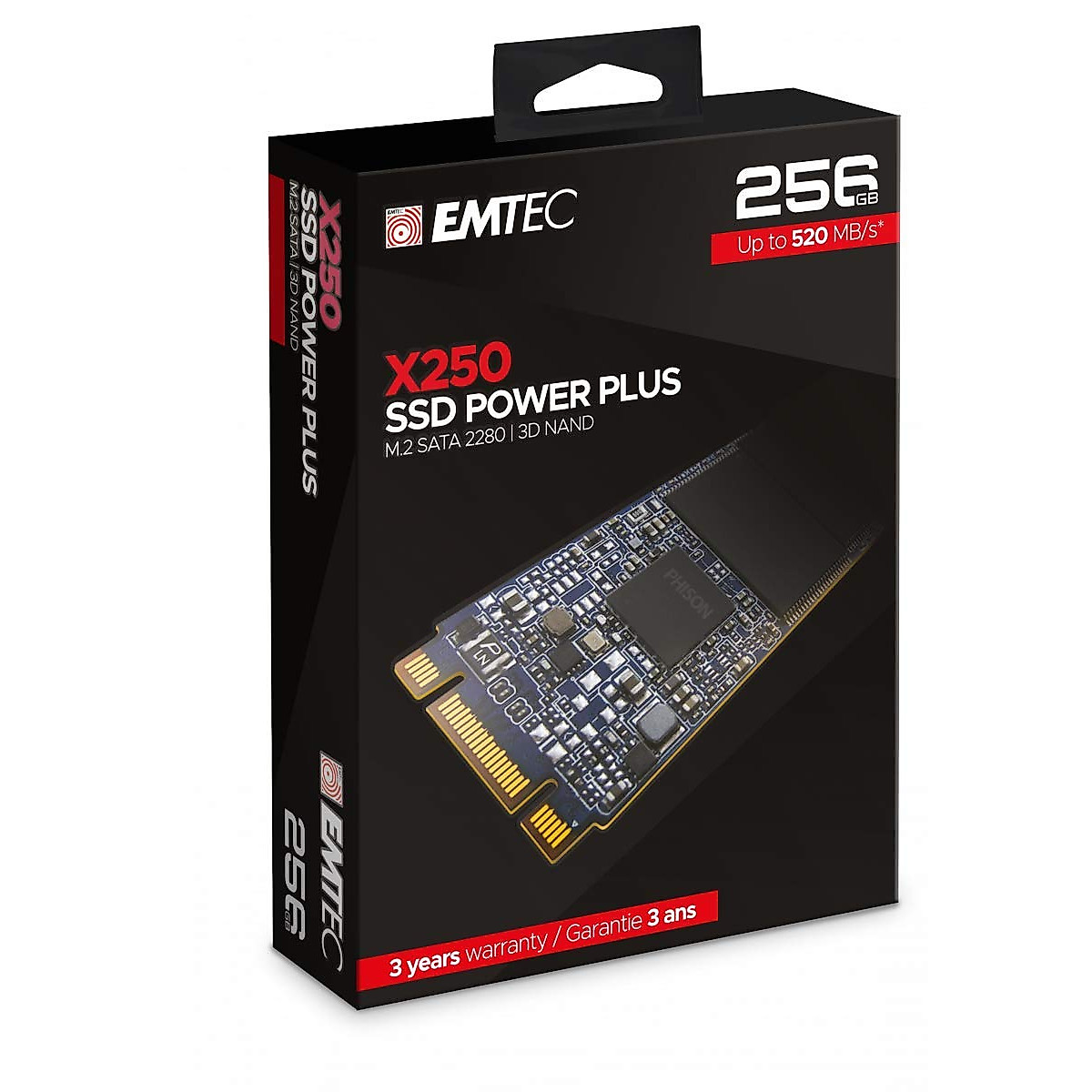 Emtec X250 Power Plus M.2 SATA SSD (256GB)