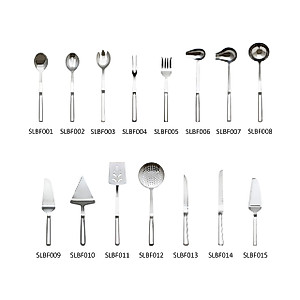 Thunder Group SLBF001 Solid Serving Spoon, 12-Inch