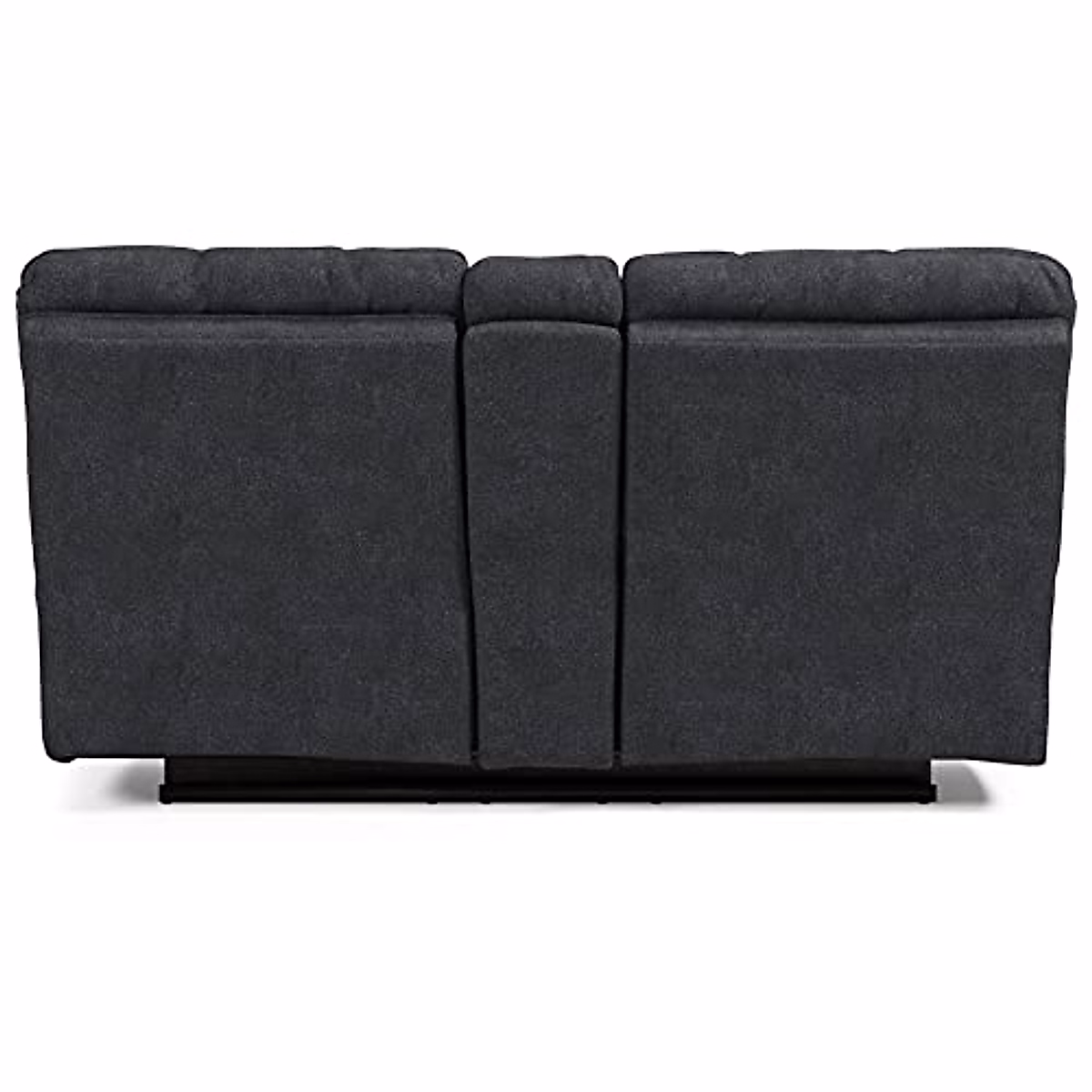 Signature Design by Ashley Wilhurst Reclining Loveseat with Console, Almost Black