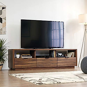 Sauder Harvey Park Credenza, for TVs up to 70", Grand Walnut finish