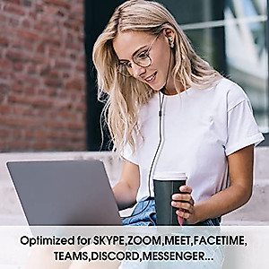 in Ear Type C Earphone, USB C Wired Earbuds with Mic for Laptop, Magnetic Noise Isolation Headphone compatiable for iPhone 15 Pro Max Plus iPad Pro,Samsung Galaxy Z Flip 4/3, Galaxy Ultra S22